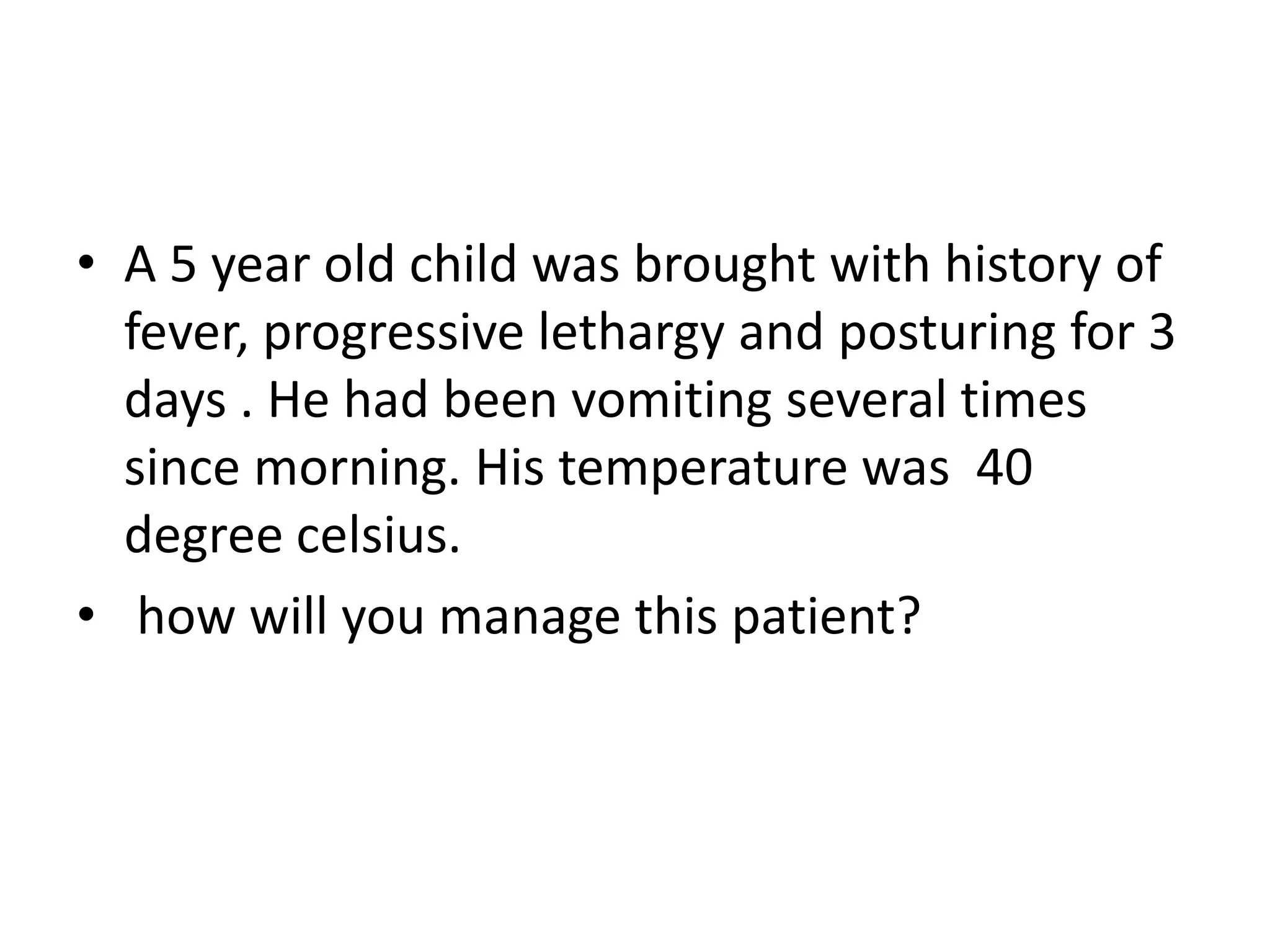approach to comatose child | PPTX