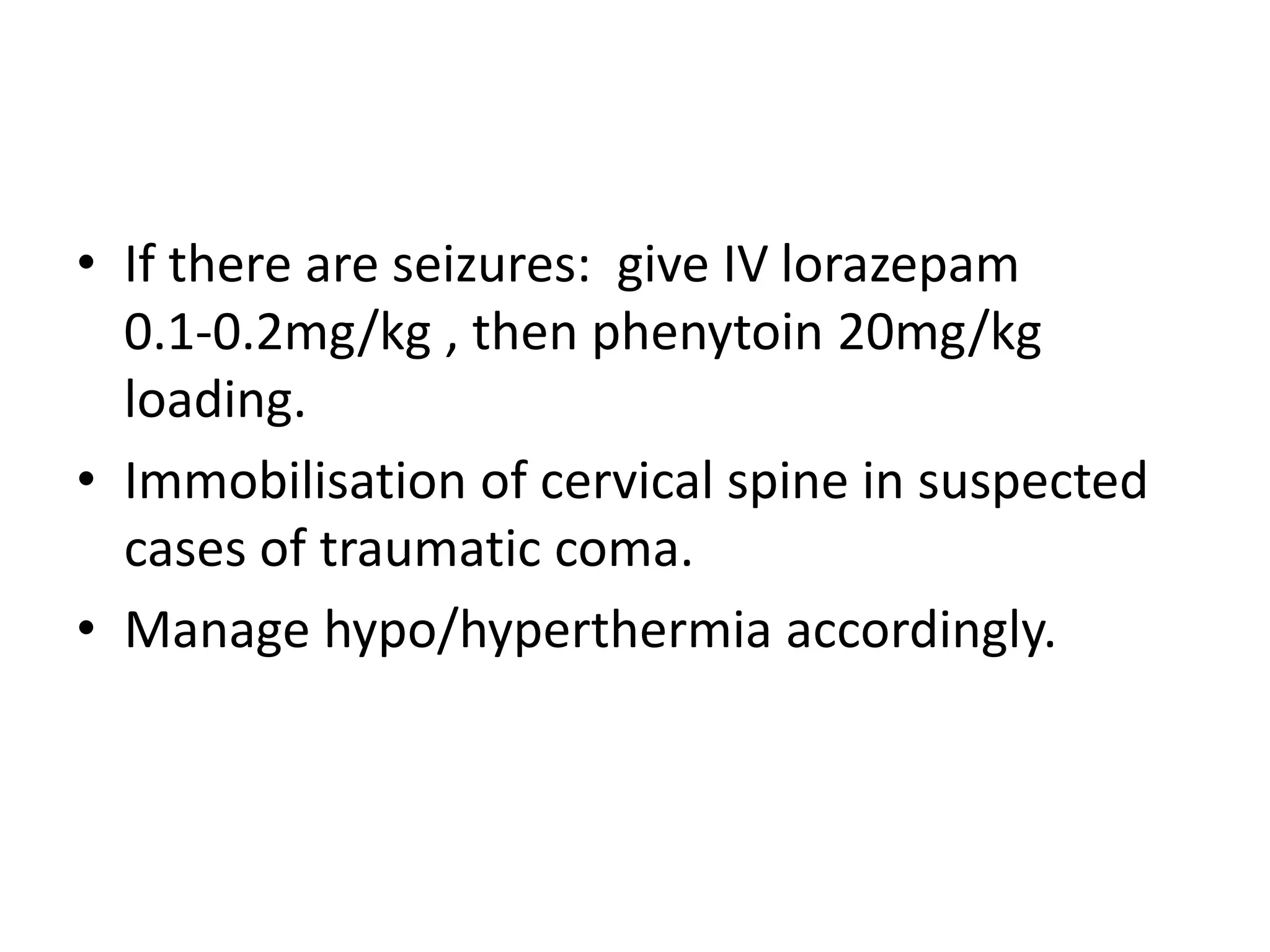 approach to comatose child | PPTX | Brain and Nervous System Disorders ...