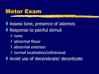 medicine.Coma.(dr.muhamad tahir) | PPT