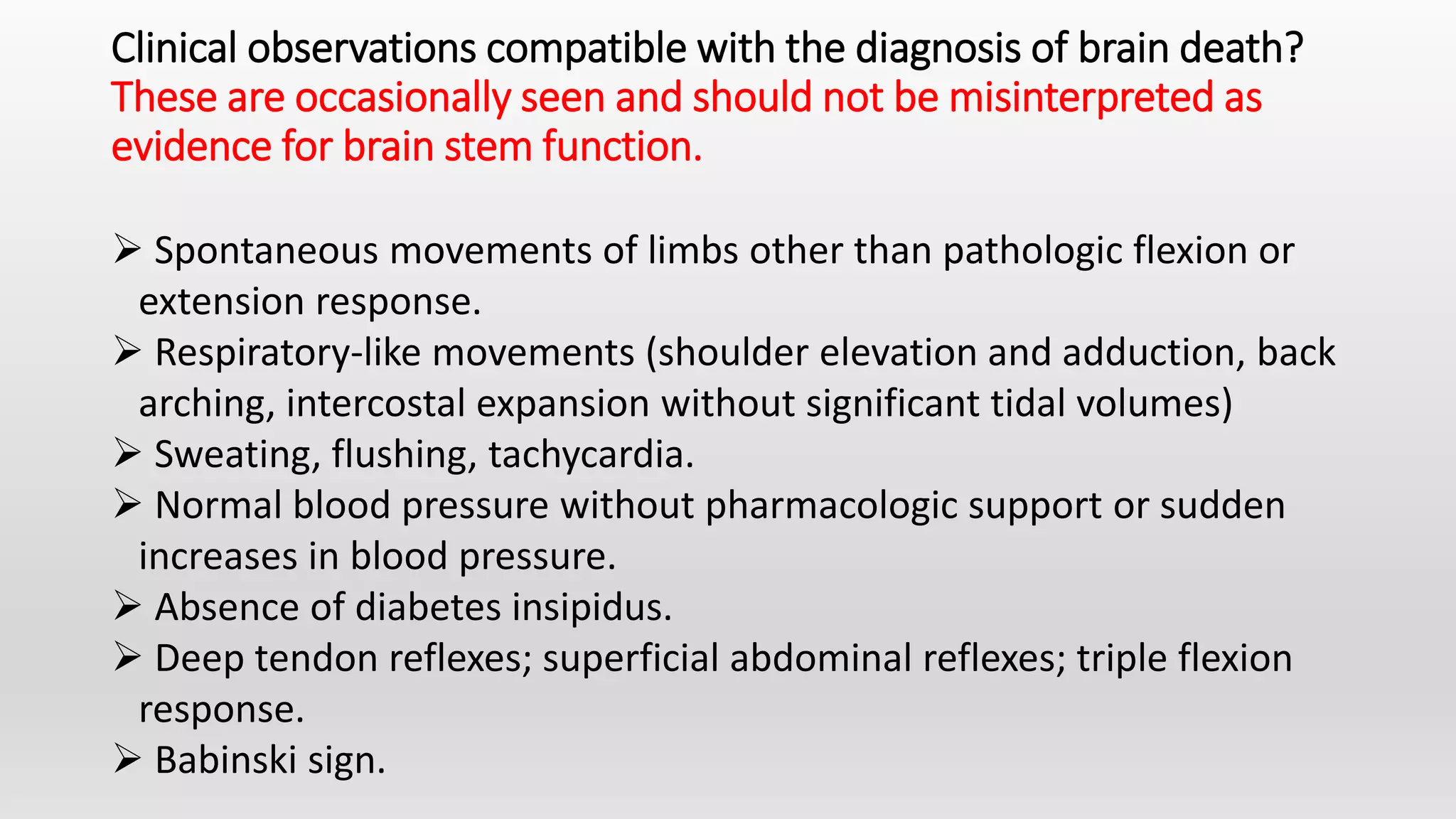 Coma and brain stem death | PPTX