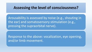 Coma and brain stem death | PPTX