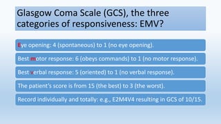 Coma and brain stem death | PPTX