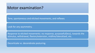 Coma and brain stem death | PPTX