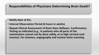 Coma and brain stem death | PPTX