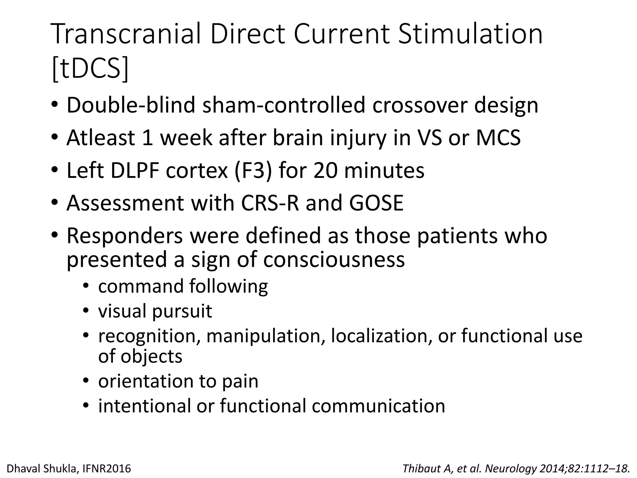 Coma Arousal Therapy | PPTX
