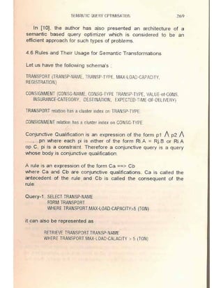 Semantic Query Optimization in Relational Databases | PDF