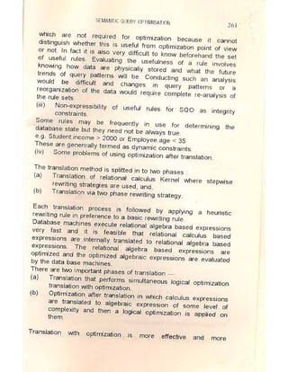 Semantic Query Optimization in Relational Databases | PDF