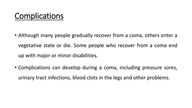 Coma in child | PPTX
