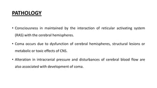 Coma in child | PPTX