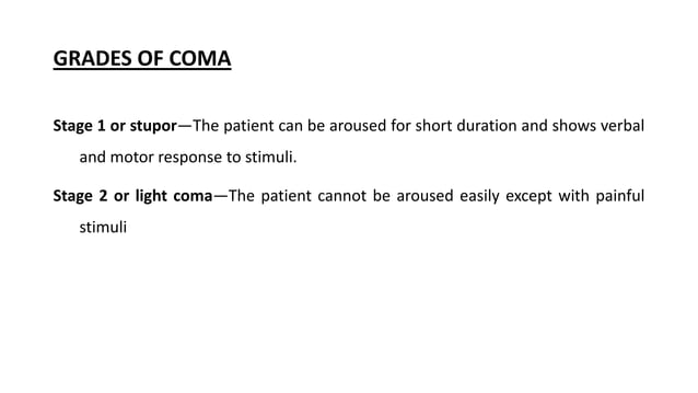 Coma in child | PPTX