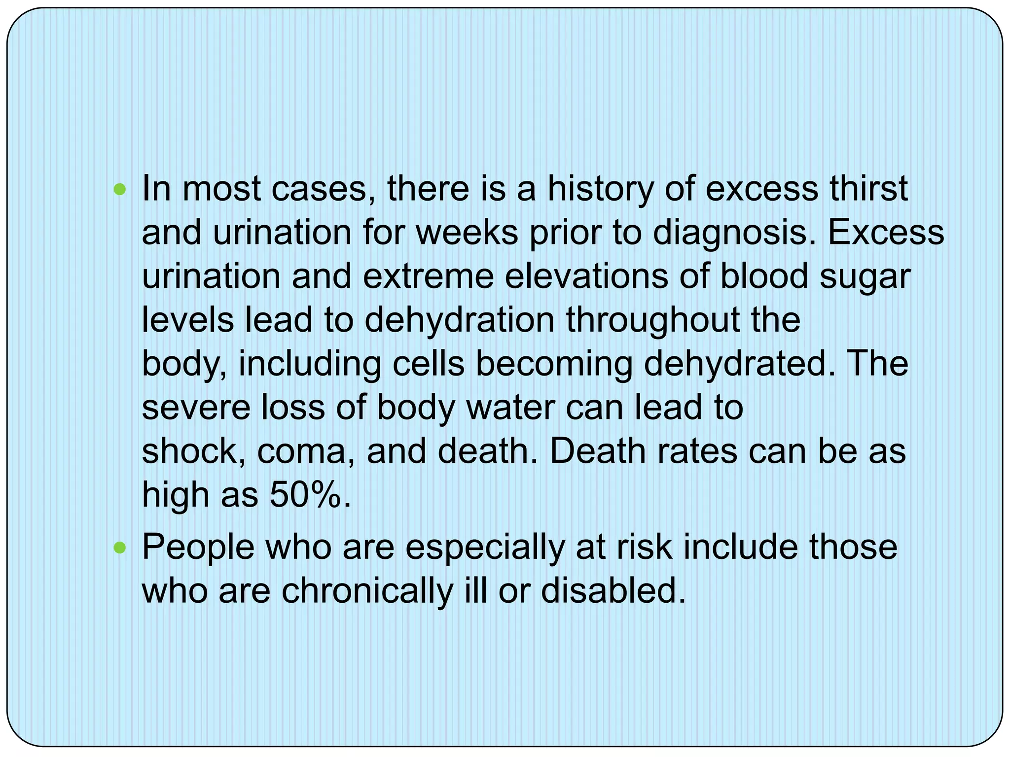 Coma In Diabetic Patient | PPTX