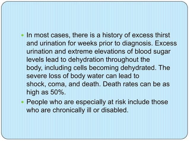 Coma In Diabetic Patient | PPTX | Diabetes | Diseases and Conditions