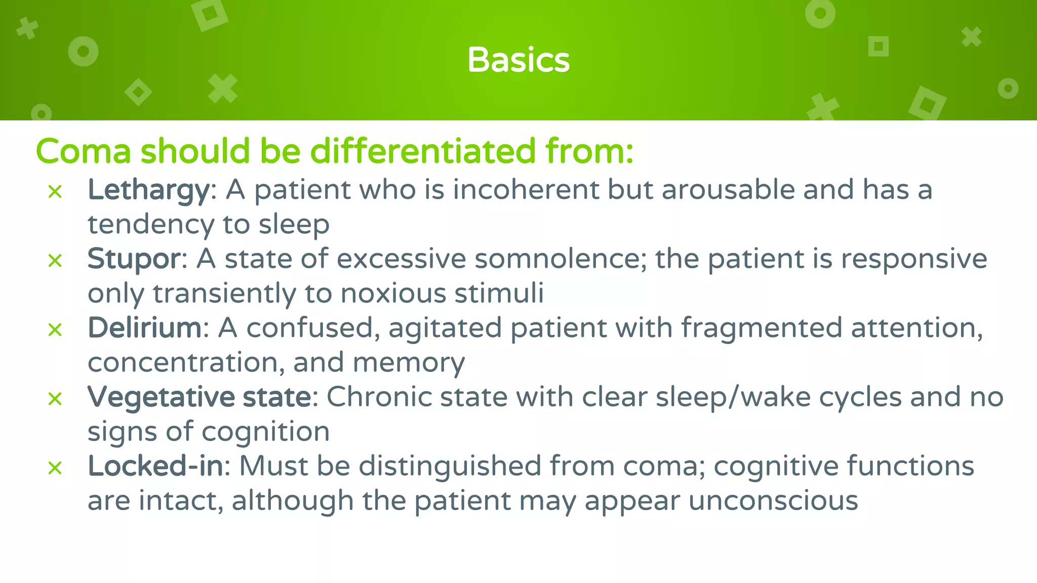 Coma in pediatric | PPTX