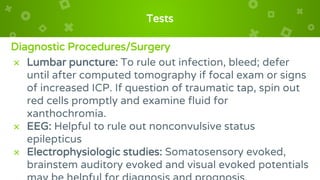 Coma in pediatric | PPTX
