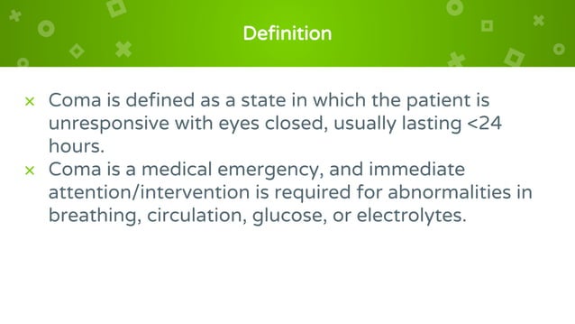 Coma in pediatric | PPTX