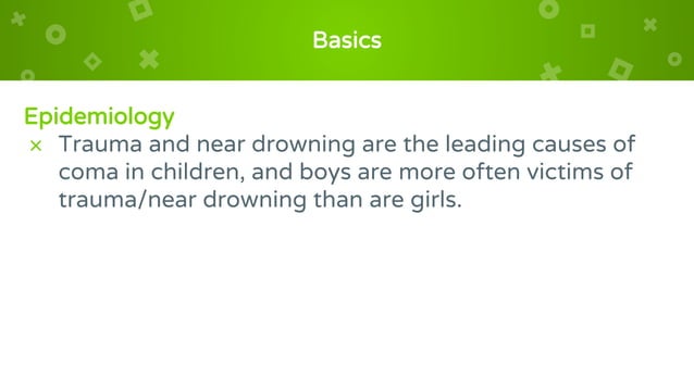 Coma in pediatric | PPTX