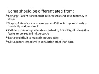Coma in Pediatrics - Copy.pptx presentation | PPTX