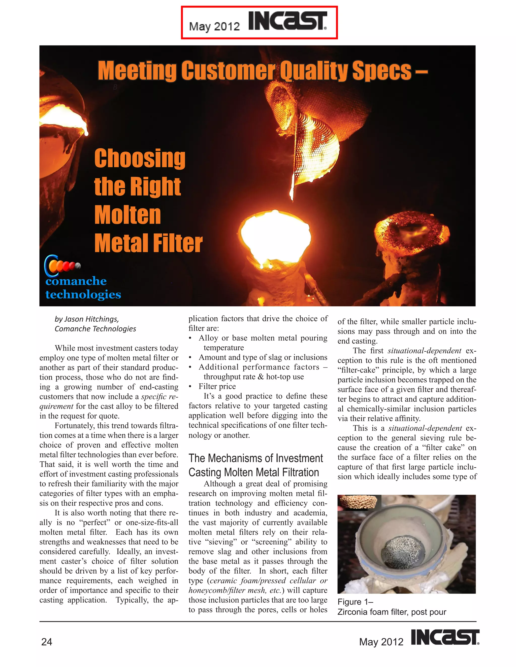 Comanche Technologies Foundry Product Articles | PDF