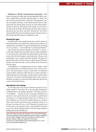 Comanche Technologies Foundry Product Articles | PDF