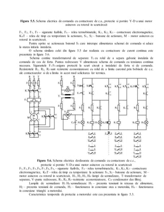 Comanda si protectia unui motor asincron cu pornire stea | DOCX