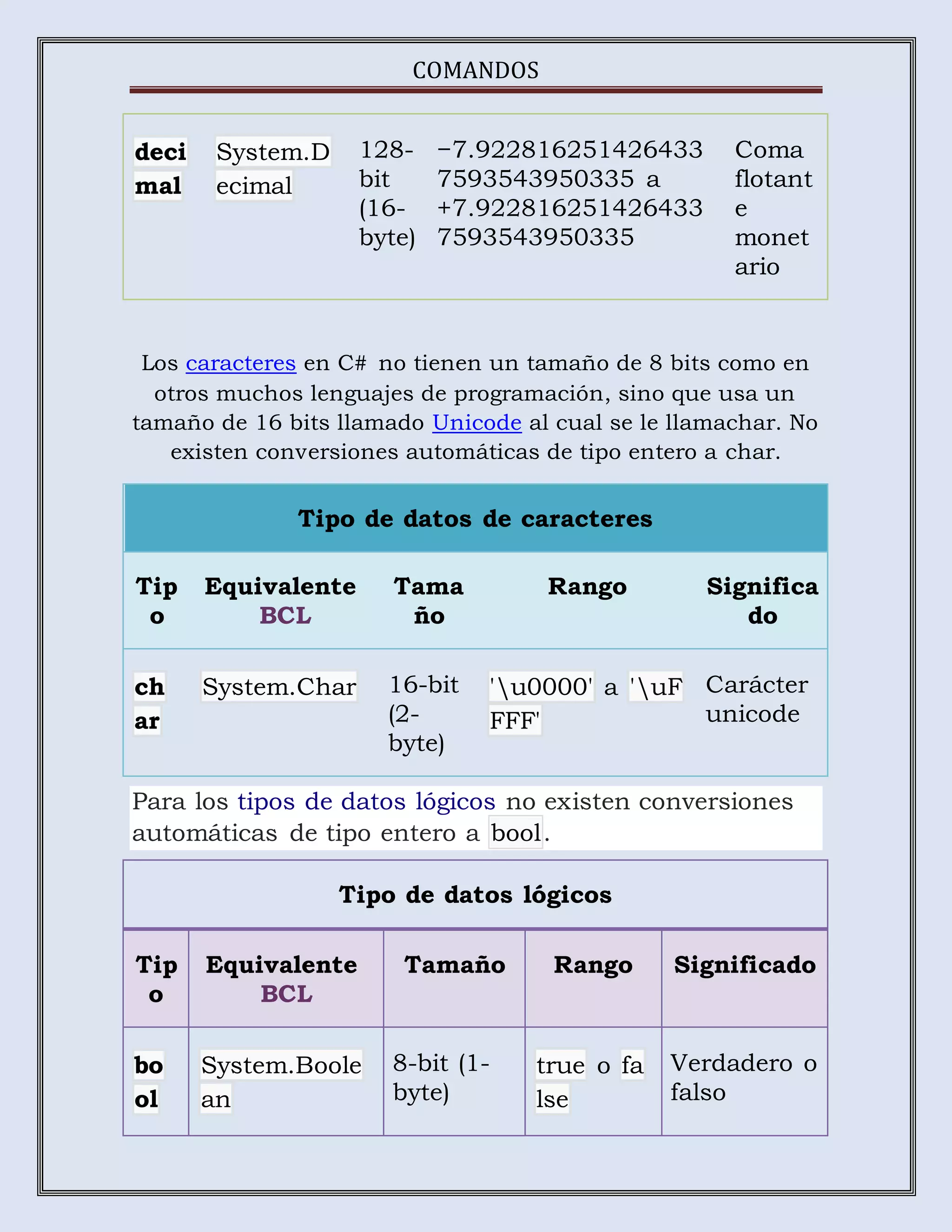 Comandos de raptor c# y java | DOCX | Programming Languages | Computing