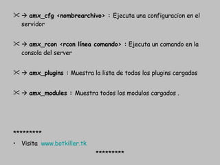 Comandos Amx Mod X | PPT