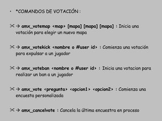 Comandos Amx Mod X | PPT