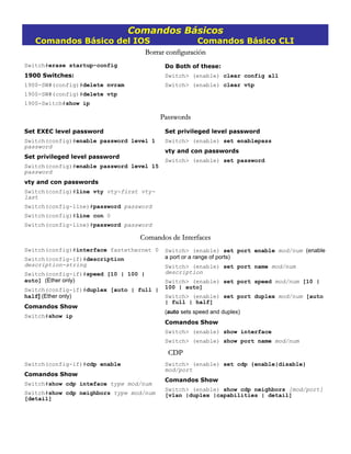 Comandos routing switching | PDF