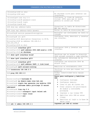 COMANDOS CCNA ROUTING y SWITCHING V5 | PDF