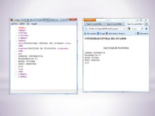 Comandos de html | PDF