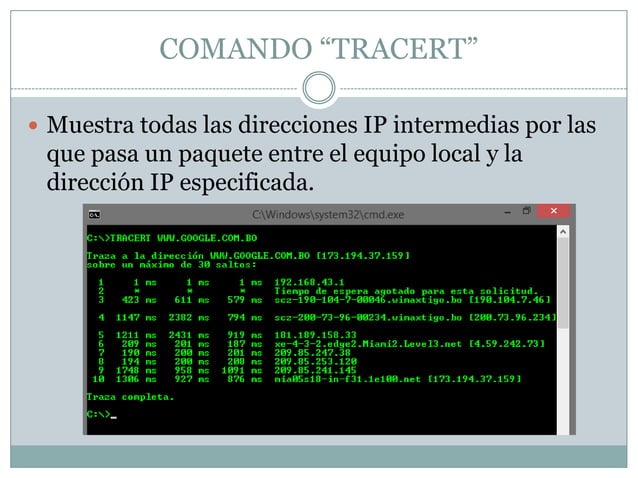 Comandos del símbolo del sistema | PPTX | Operating Systems | Computer ...
