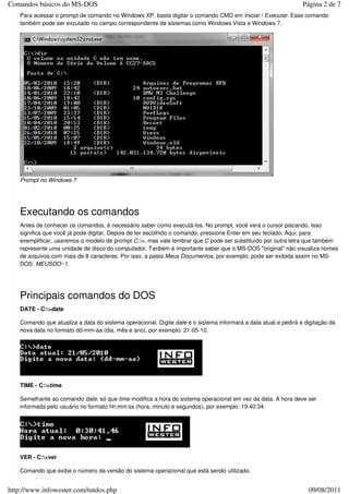 Comandos do dos | PDF
