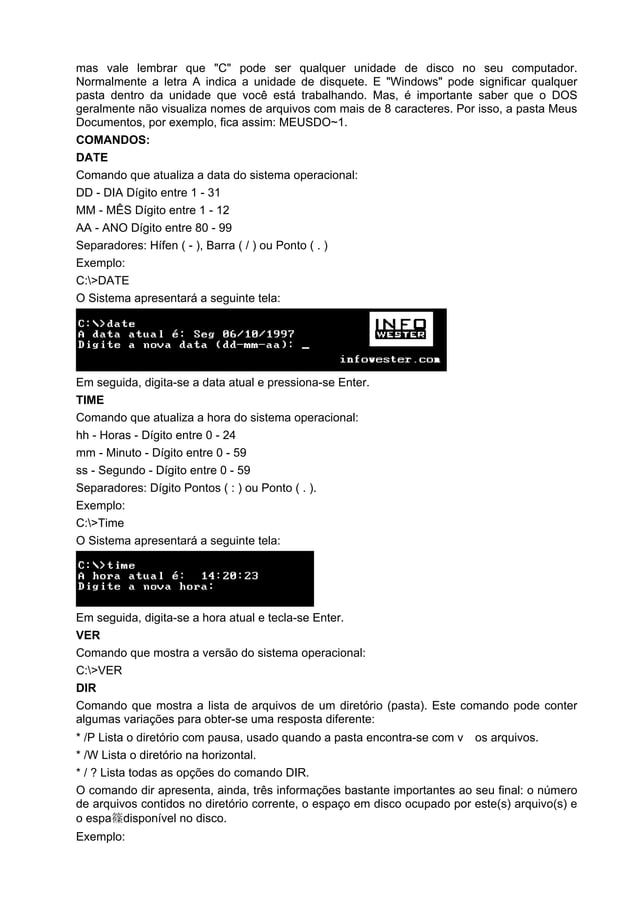 Comandos dos | PDF