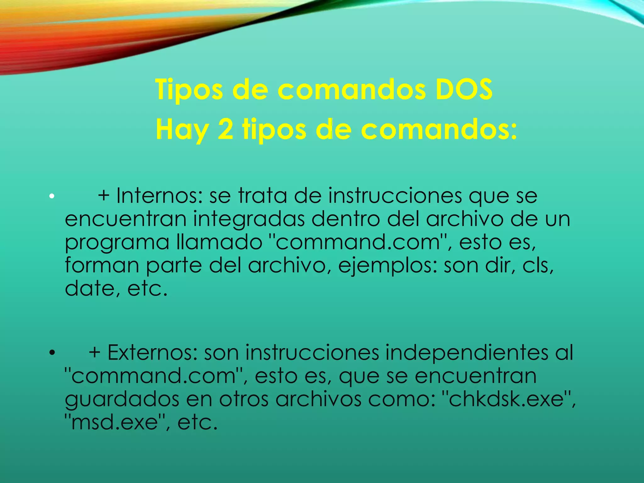 Comandos d.o.s | PPTX