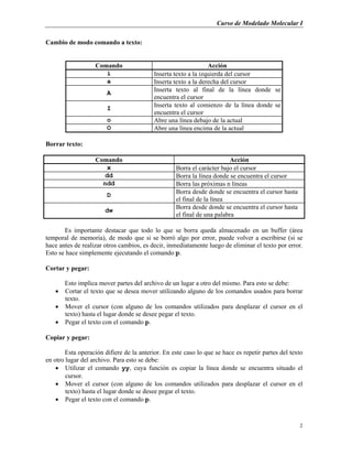 Comandos editor vi - LINUX | PDF