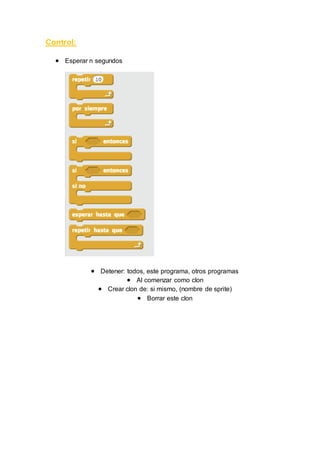 Comandos scratch | DOCX