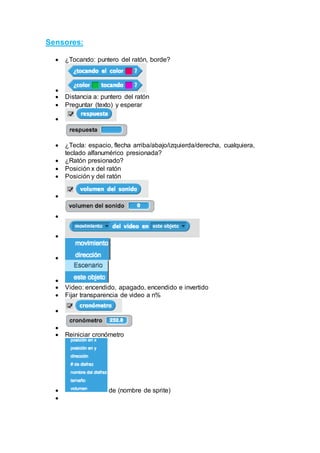 Comandos scratch | DOCX