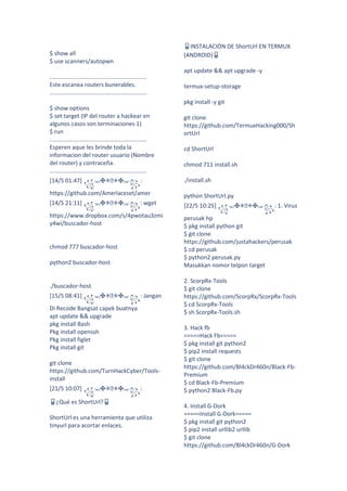 Comandos termux | PDF