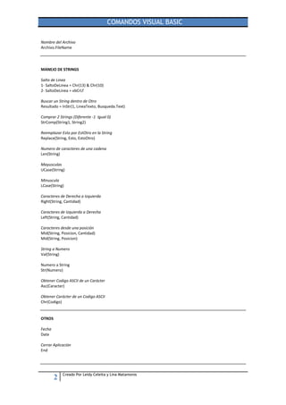 Comandos vb | PDF
