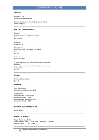 Comandos vb | PDF