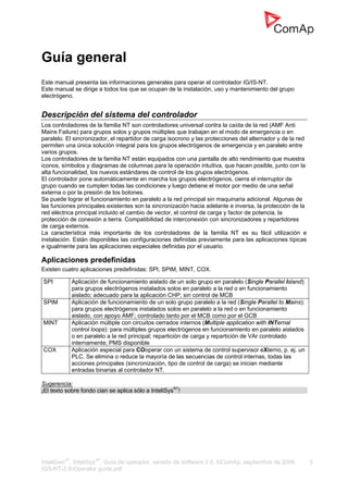 Comap control operator guide-es | PDF