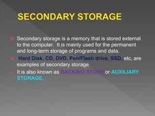 Storage type in computer | PPT
