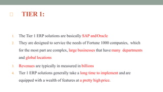 Comparing ERP packages | PPTX