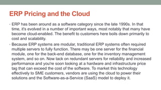 Comparing ERP packages | PPTX
