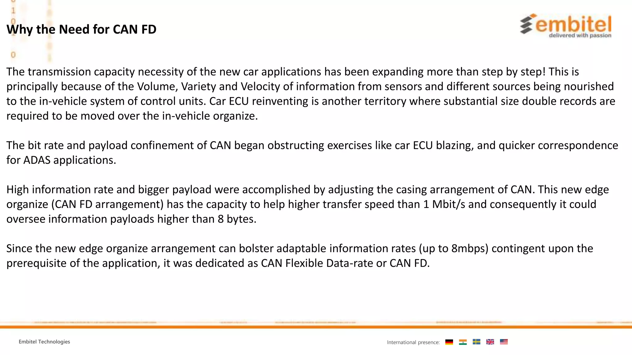 Comparison Between CAN and CAN FD | PPTX