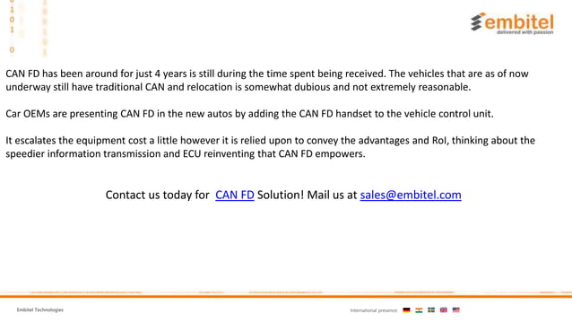 Comparison Between CAN and CAN FD | PPTX | Computing | Technology ...