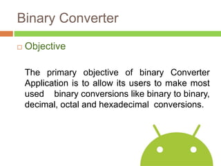 Binary Convater | PPTX