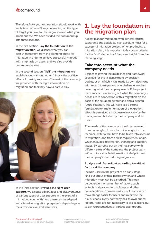 3 recommendations for successful migration, with emphasis on users | PDF