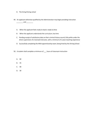 Comar practice exam v.3 | DOC