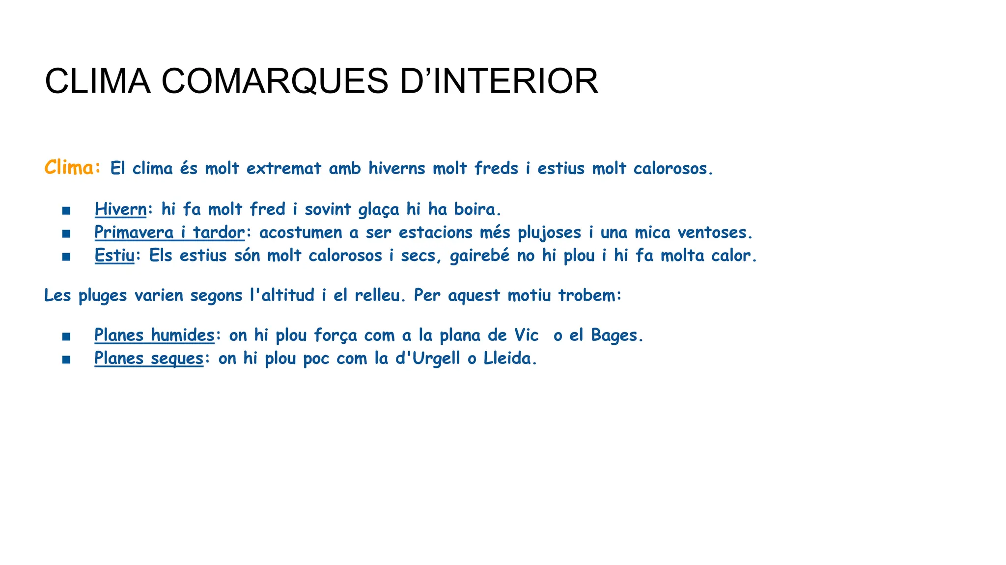 LES COMARQUES DE CATALUNYA( Plana, costa, muntanya) | PPT